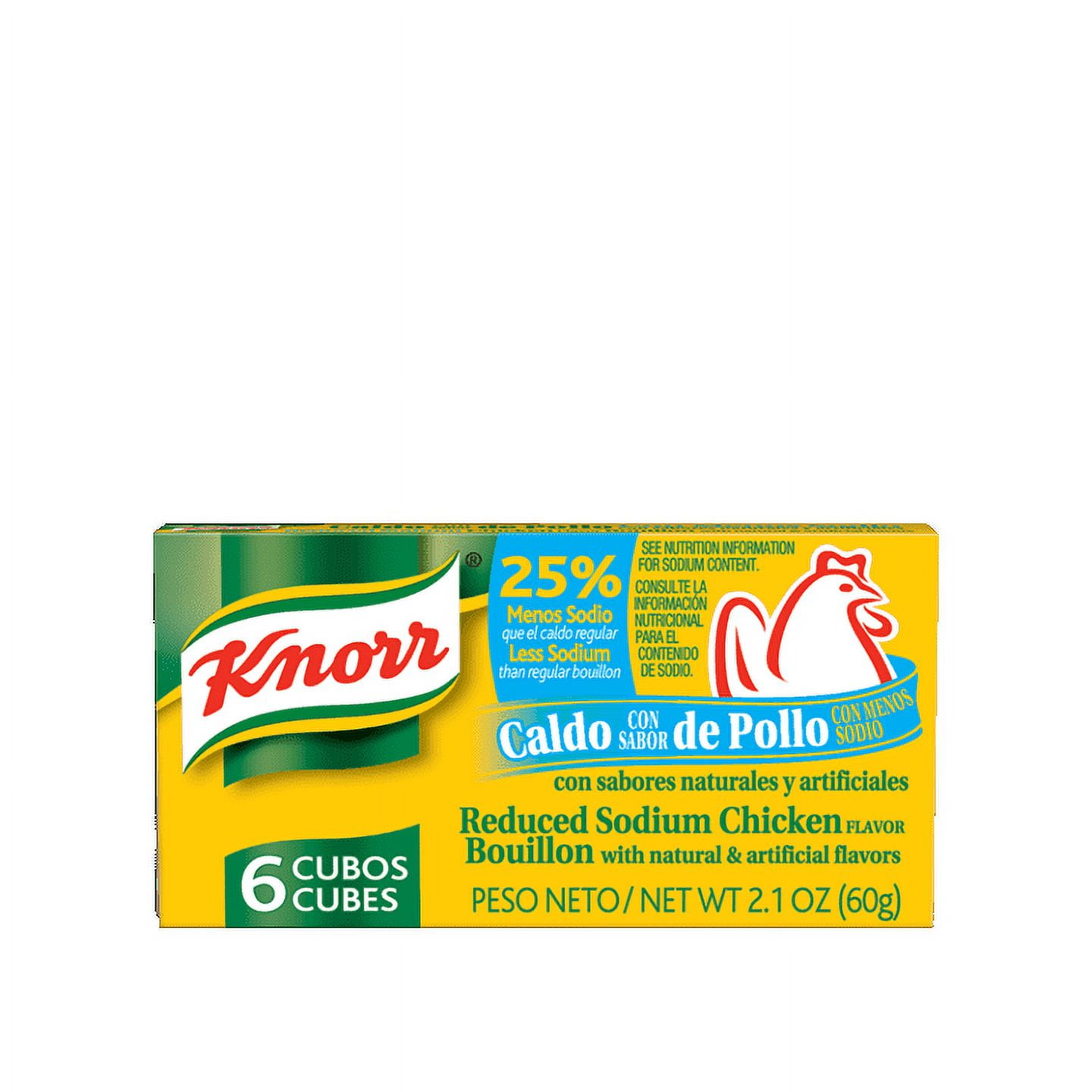 Knorr Chicken Bouillon Cubes, Cubito Less Salt, 2.1 oz - Walmart.com