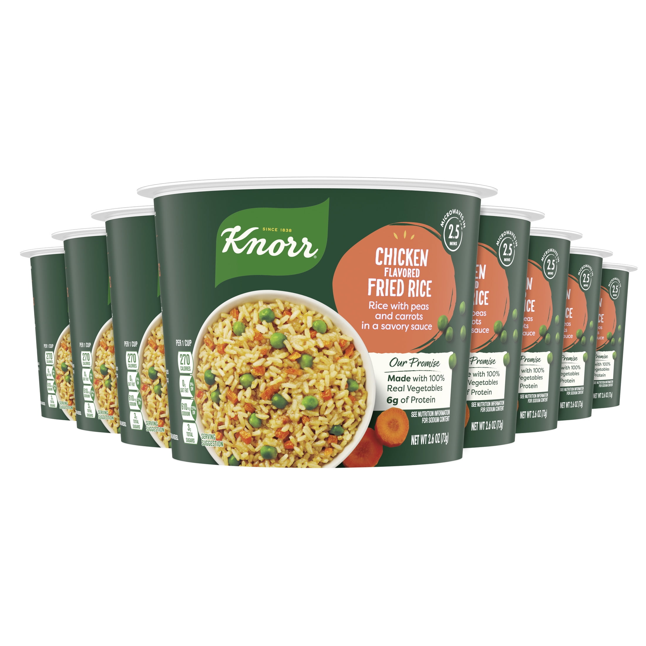 Knorr Chicken Flavored Fried Rice Packaged Meals, 2.6 oz, 8 Pack Shelf ...