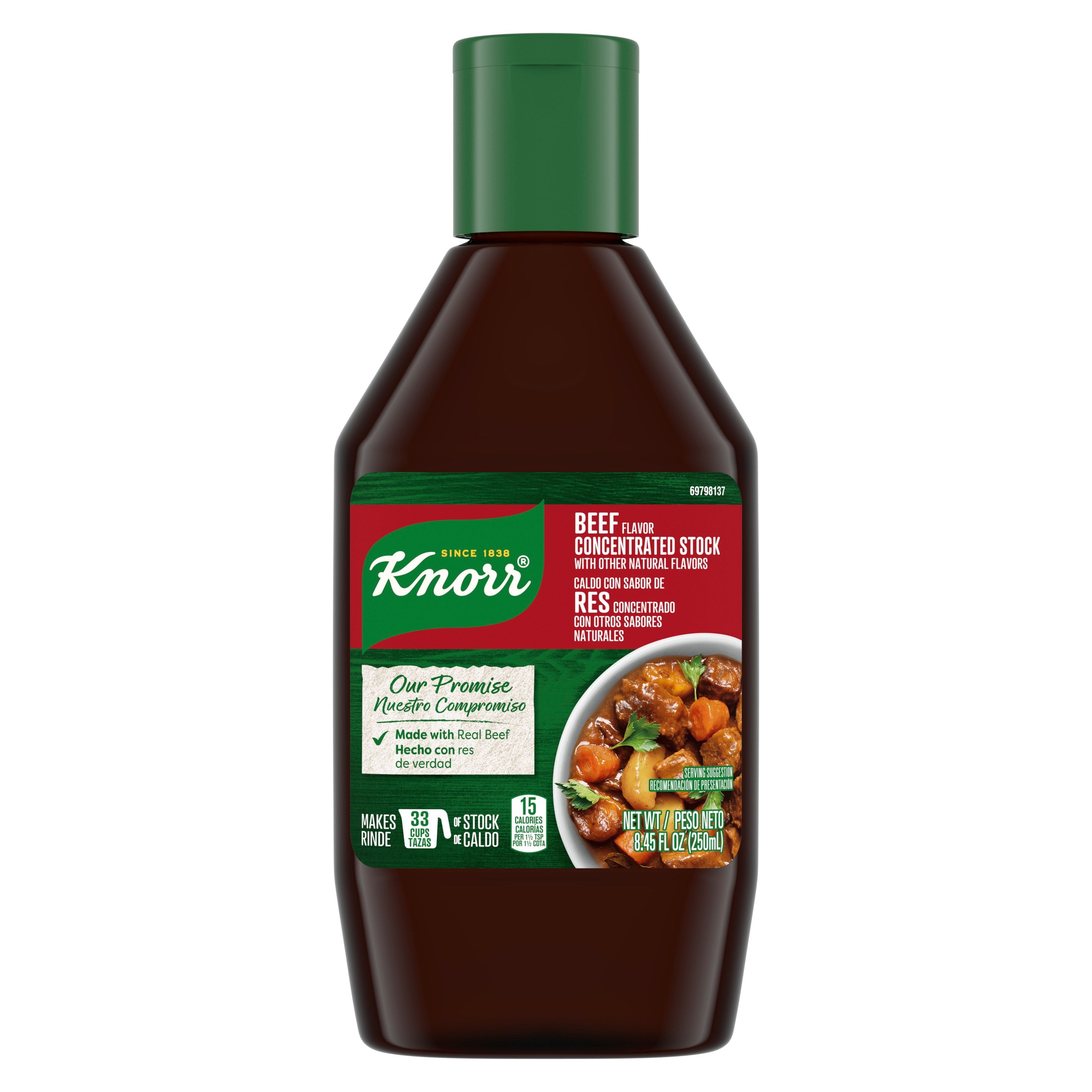 Knorr Beef Concentrated Stock, 8.45 oz, Savory Aroma, 33 Cups, Pantry ...