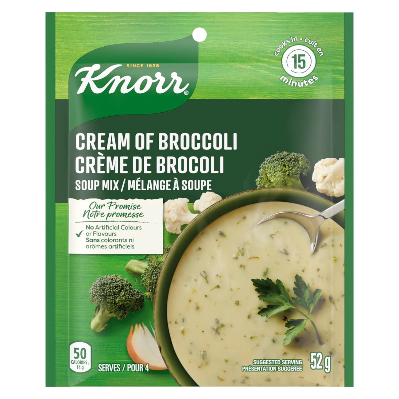 Knorr Cream Of Broccoli Soup Mix, 52g/1.8 oz - Walmart.com