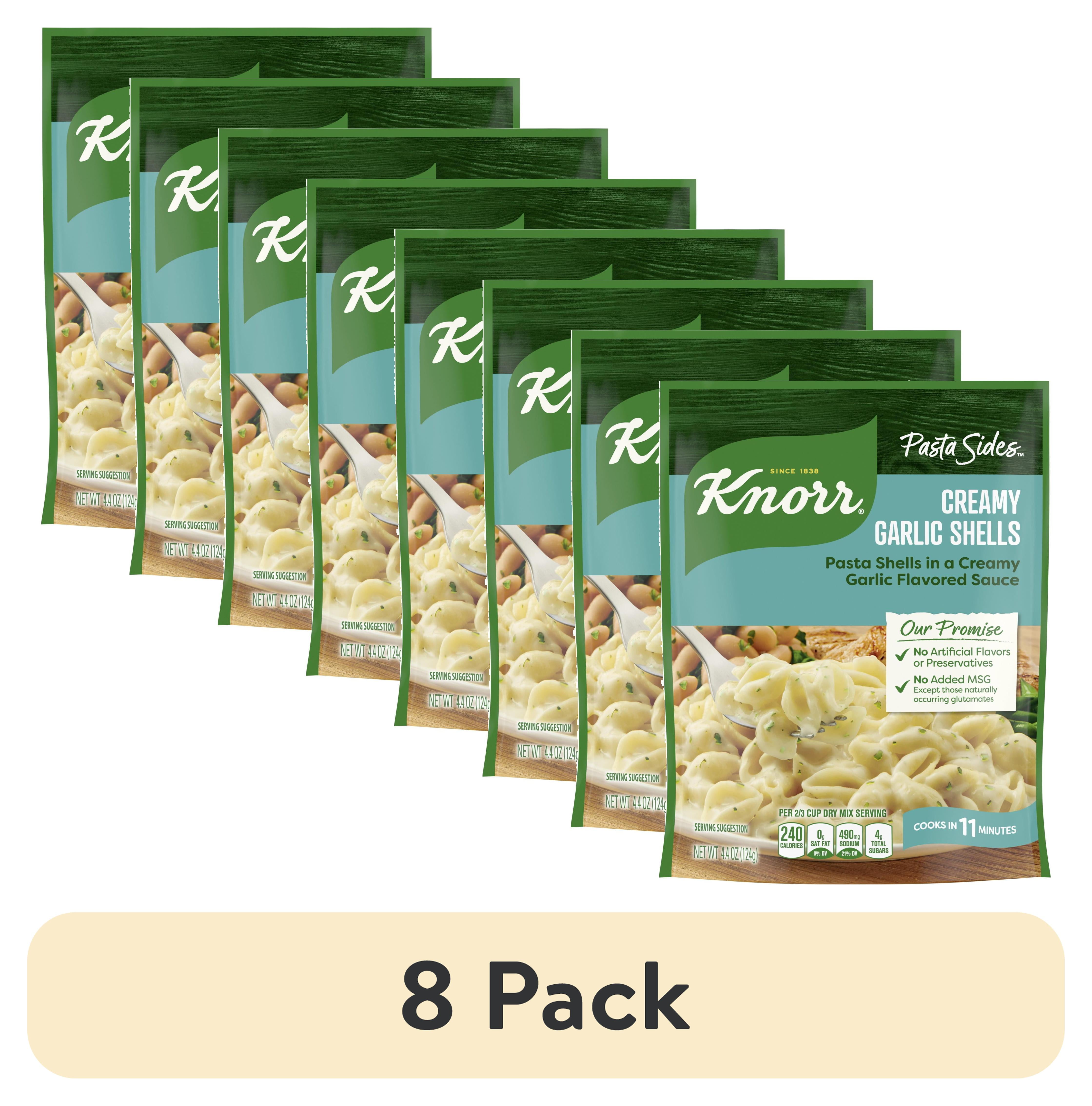 (8 pack) Knorr Creamy Garlic Shells Pasta Sides No Artificial Flavors ...