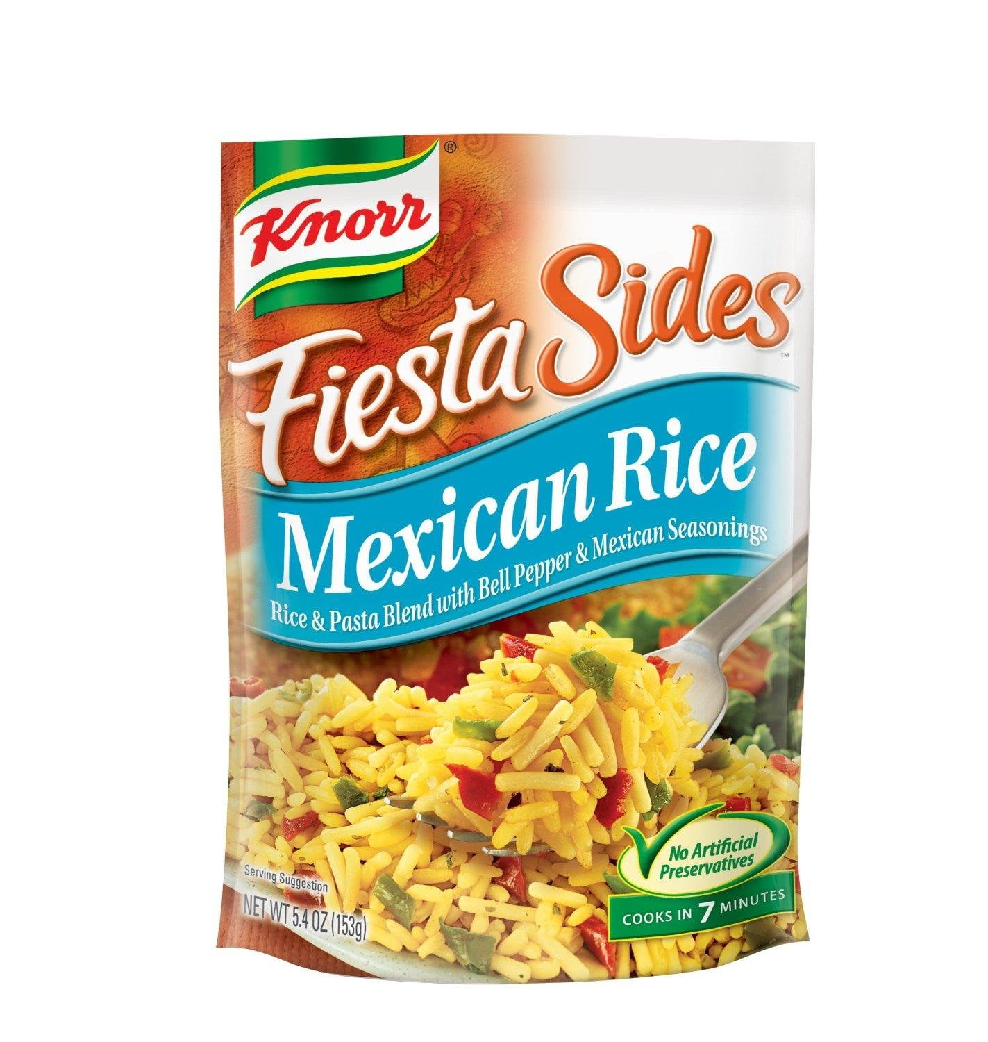 Knorr Fiesta Sides: Mexican Rice (Pack Of 4) 5.4 Oz Bags - Walmart.com