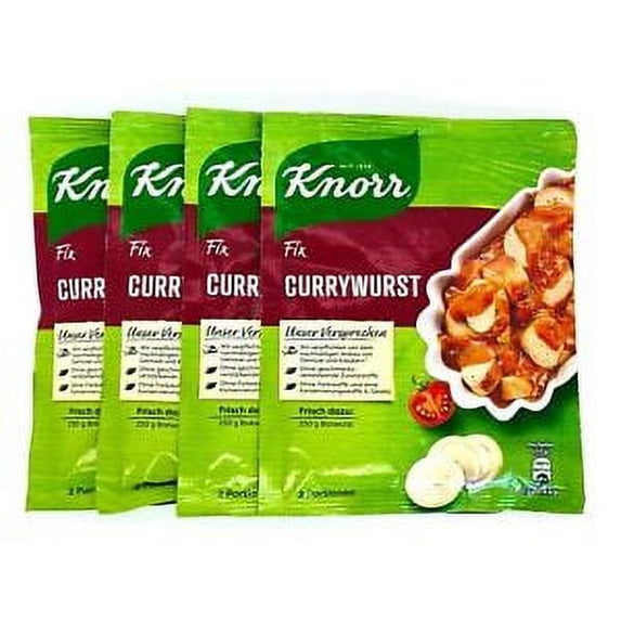 Knorr Fix CURRYWURST Sausage, Pack of 4, Made in Germany - Walmart.com
