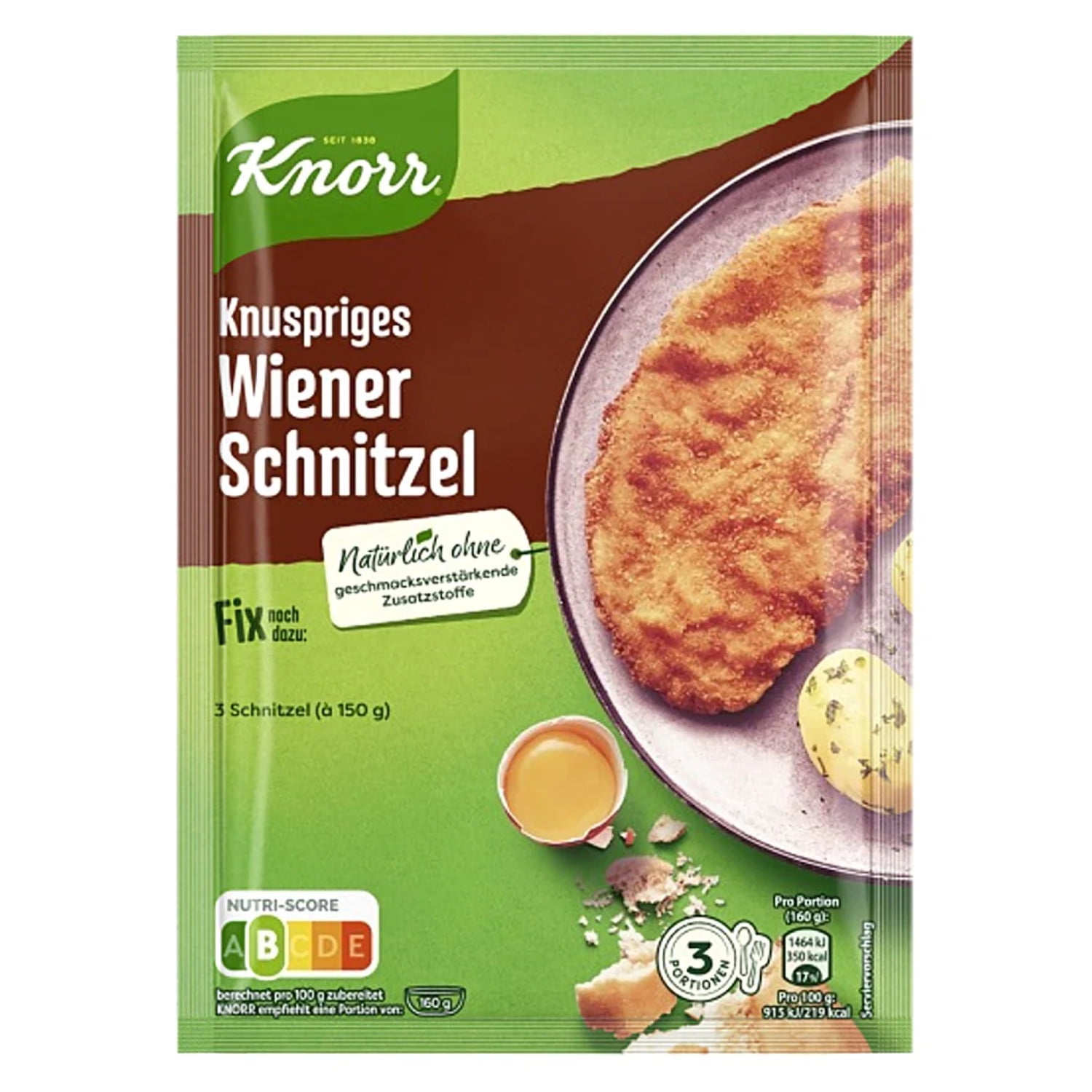 Knorr Fix Wiener Schnitzel, Breadcrumbs Seasoning for Veal, Pork, or ...