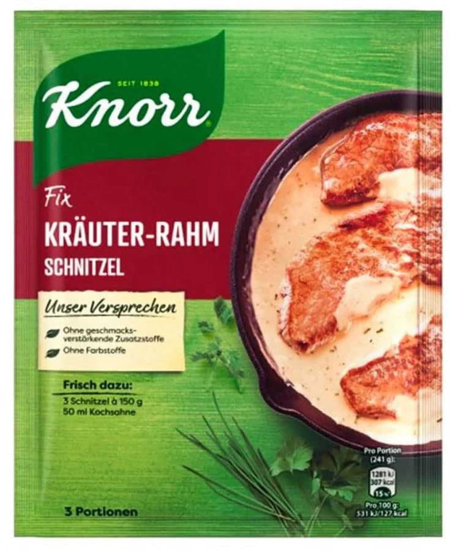 Knorr Fix Kraeuter Rahm Schnitzel (Herb Cream Schnitzel) 47g (1 pc) - Walmart.com