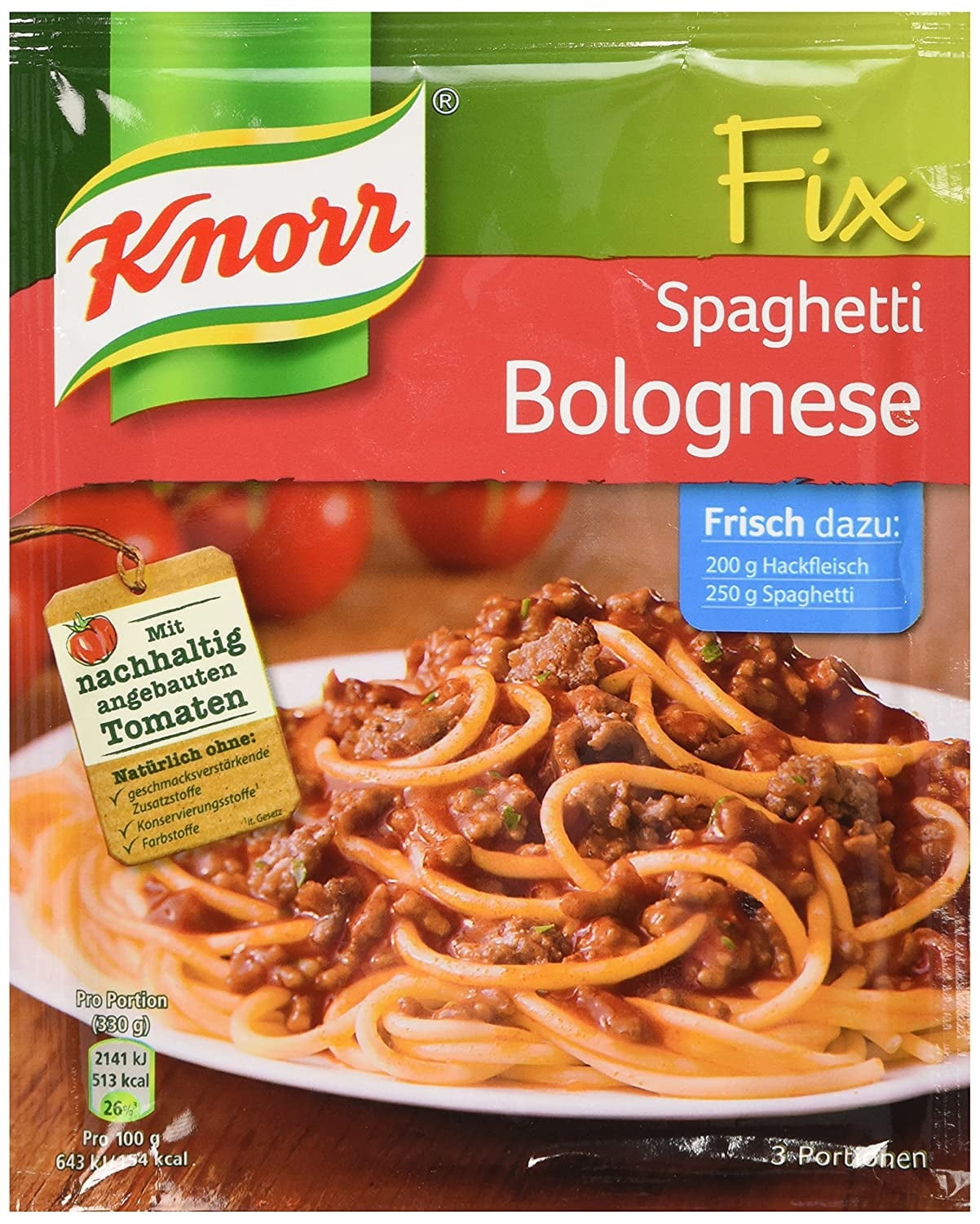 Knorr Fix Easy-to-Prepare Spaghetti Bolognese Pasta Sauce Mix, Value ...