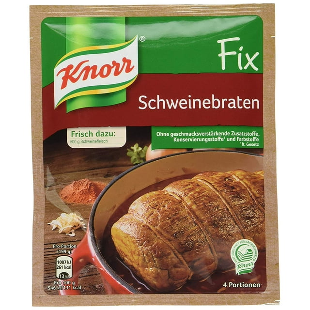 Knorr Fix for Schweinebraten Roast Pork 41g | Pack of 4 E22 - Walmart.com