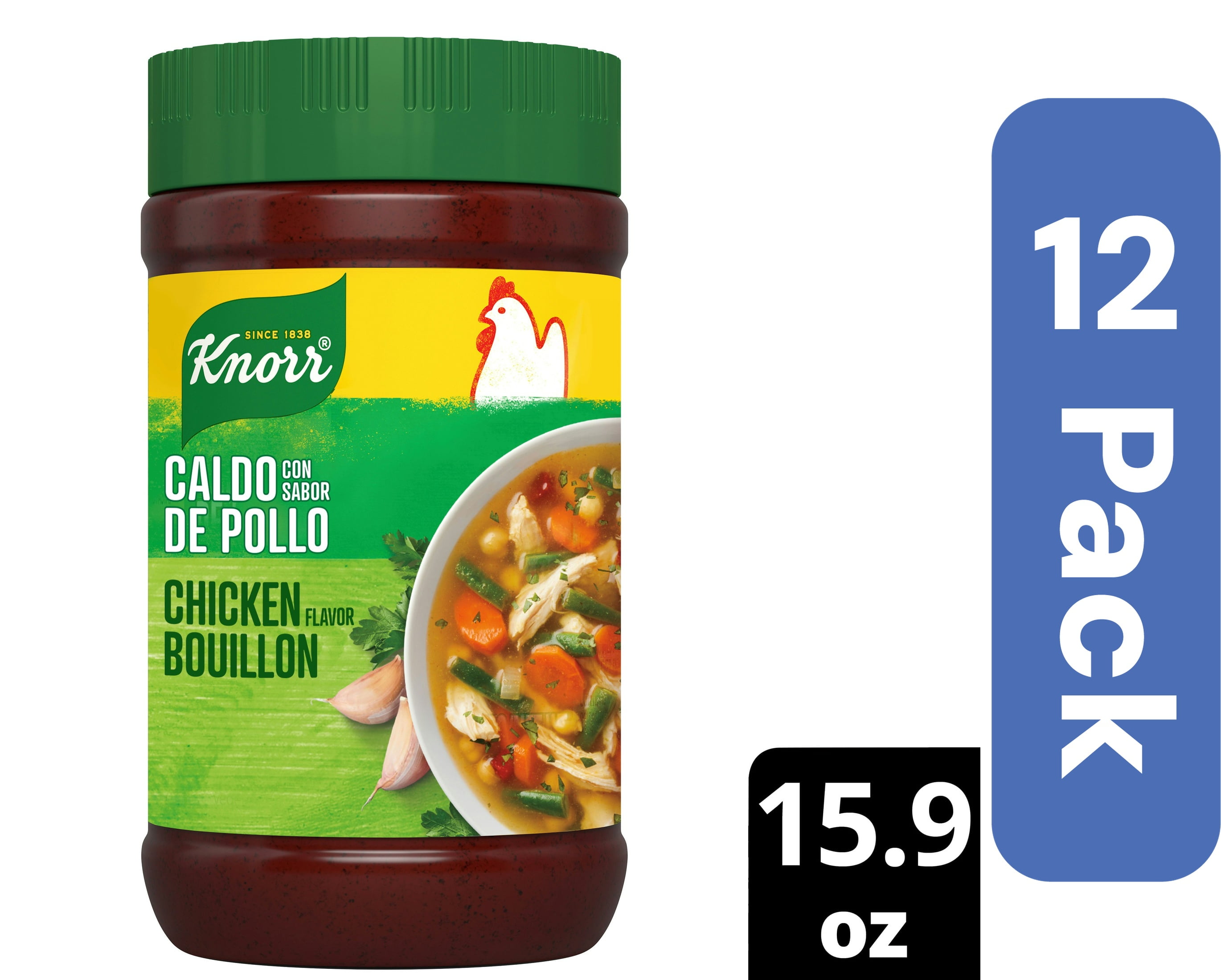 Knorr Hispanic Chicken Bouillon 15.9 oz (Pack Of 12) - Walmart.com
