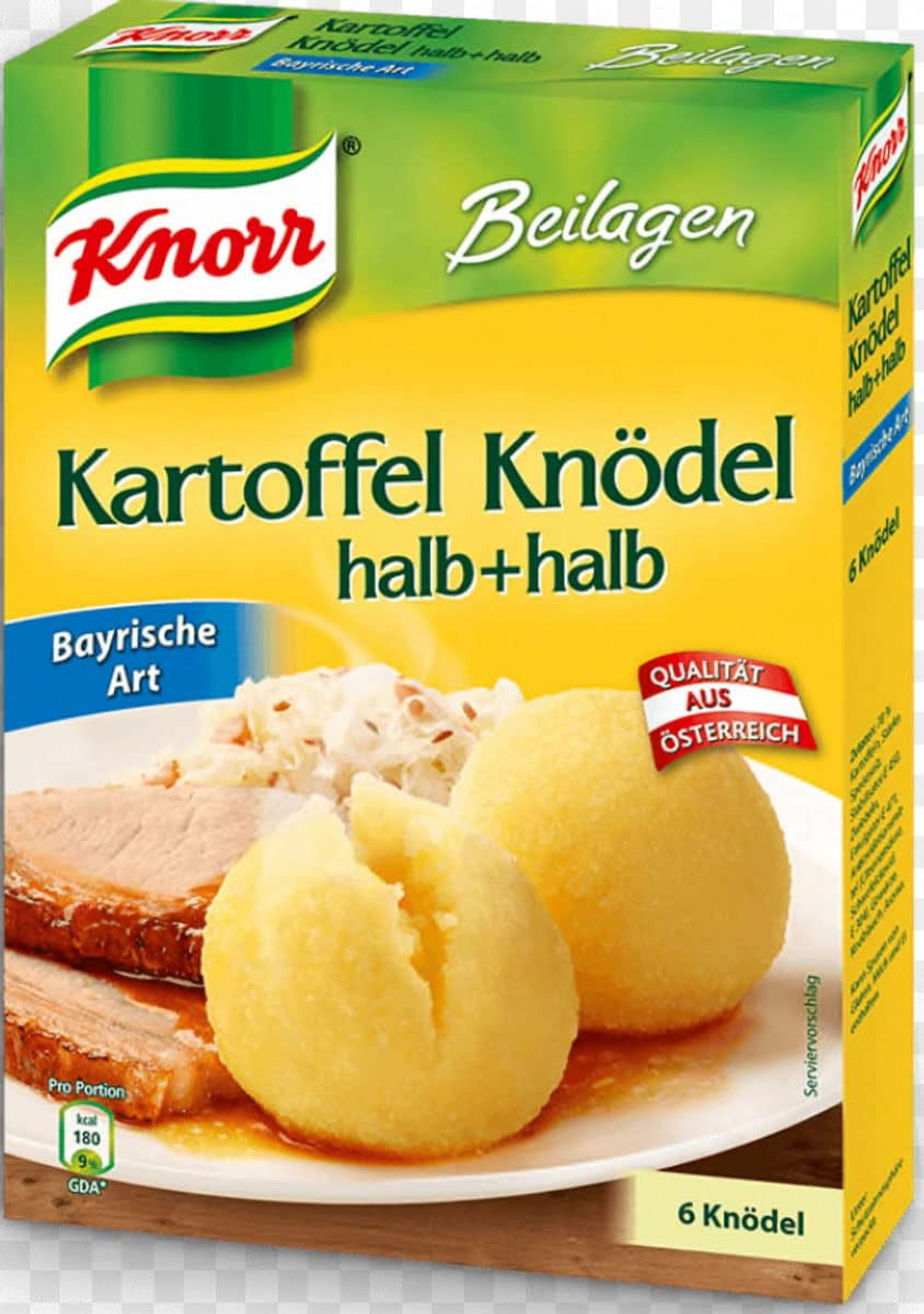 Knorr Kartoffel Knoedel Halb + Halb Bayrische Art 150g (6 Potato and ...