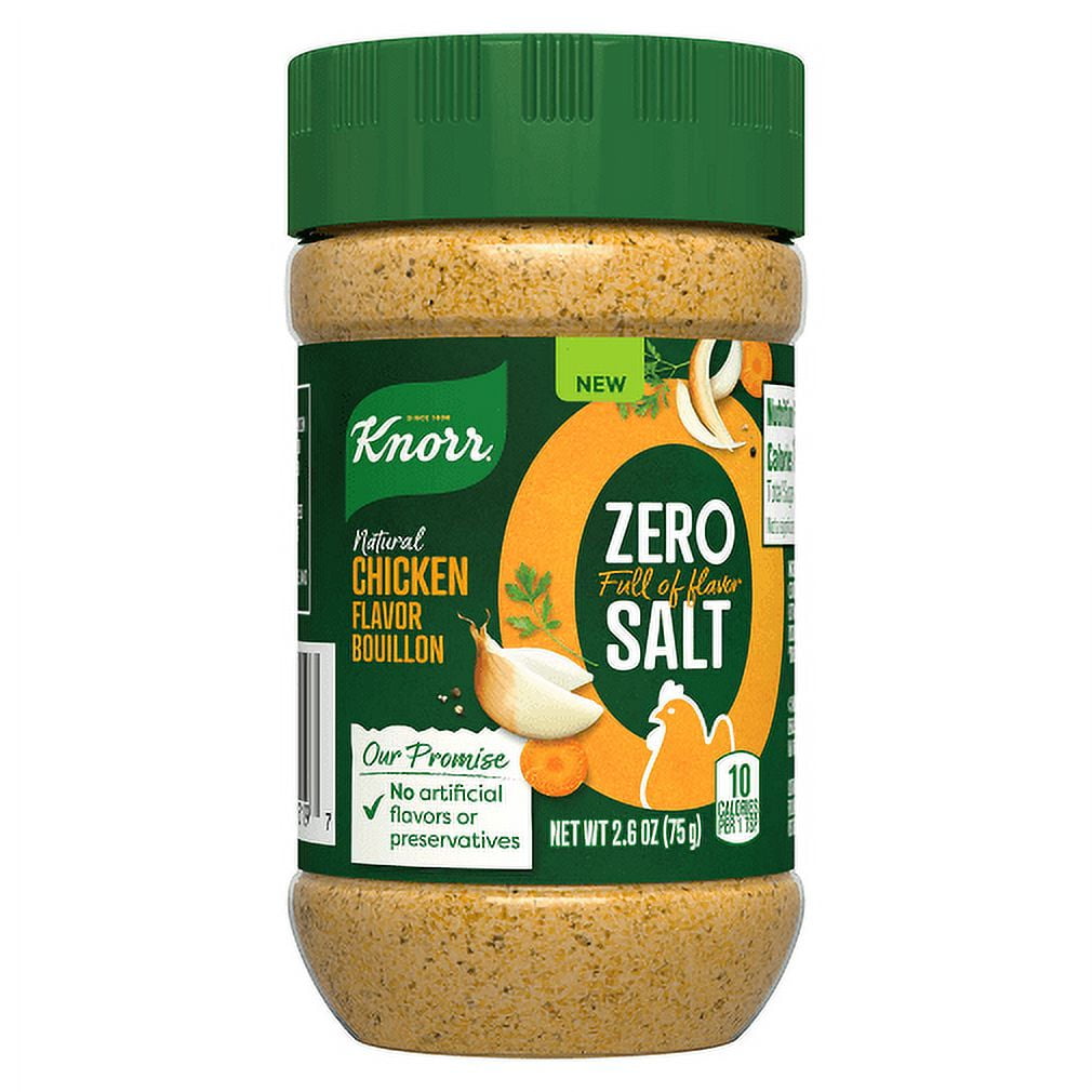 Knorr Zero Salt Chicken Bouillon Powder with Herbs & Spices, Broth ...