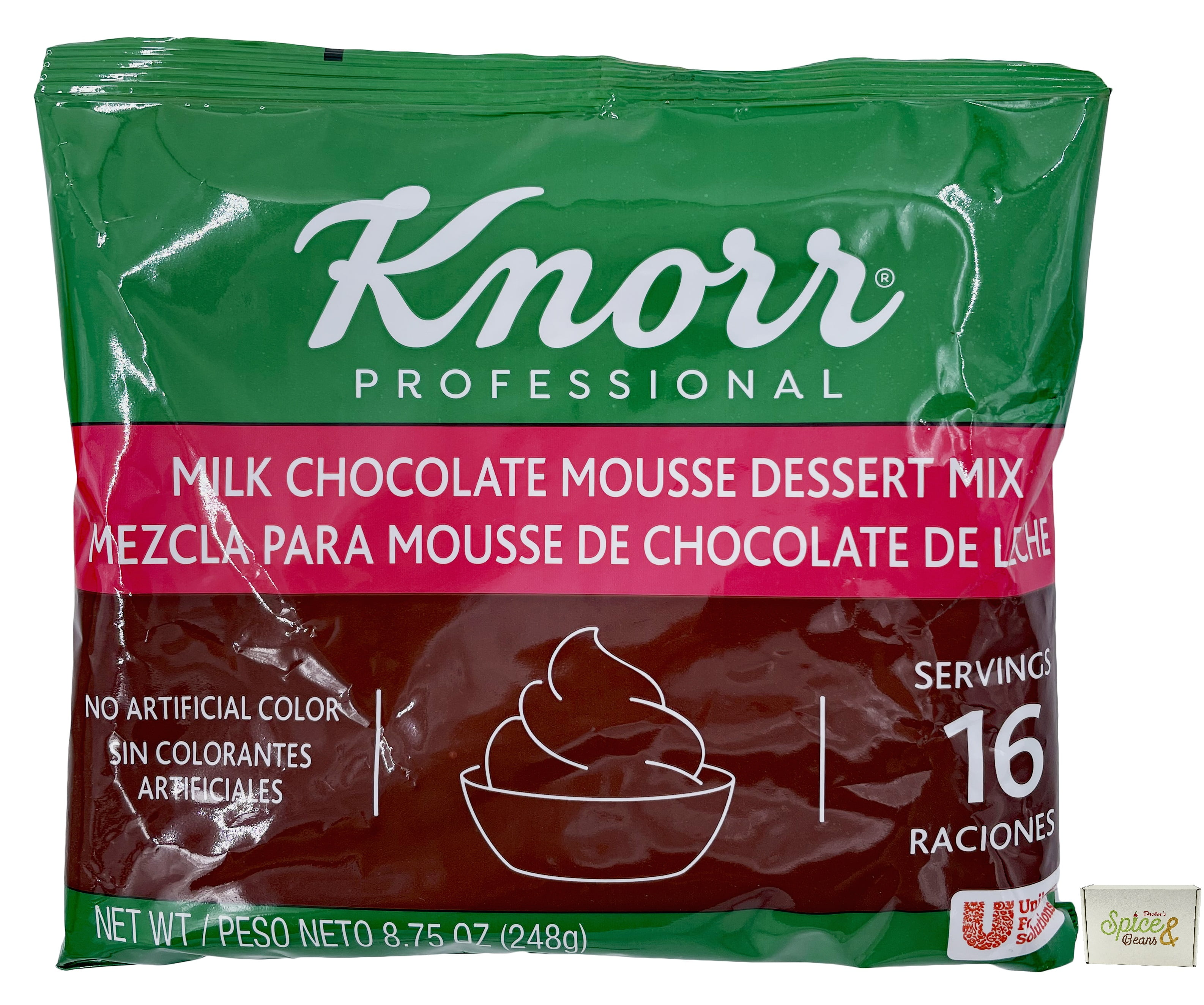Knorr Milk Chocolate Mousse Mix 8.75 oz. - Pack of 2 - Walmart.com