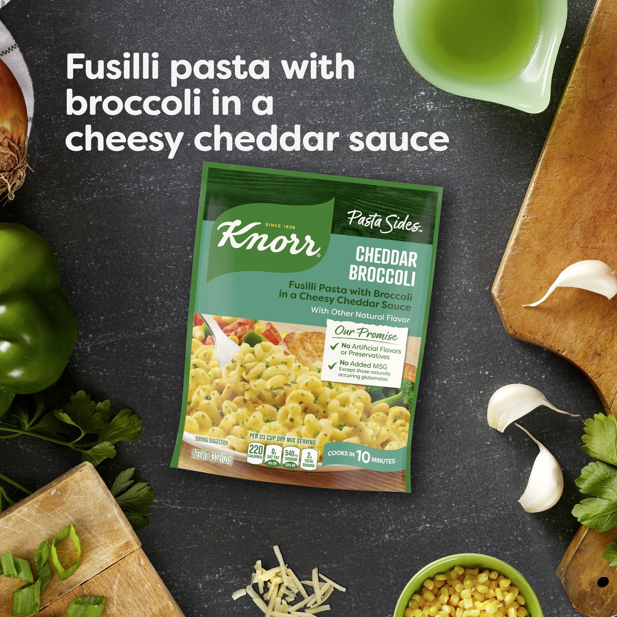 Knorr No Artificial Flavors Cheddar Broccoli Pasta Sides Ready Meals ...