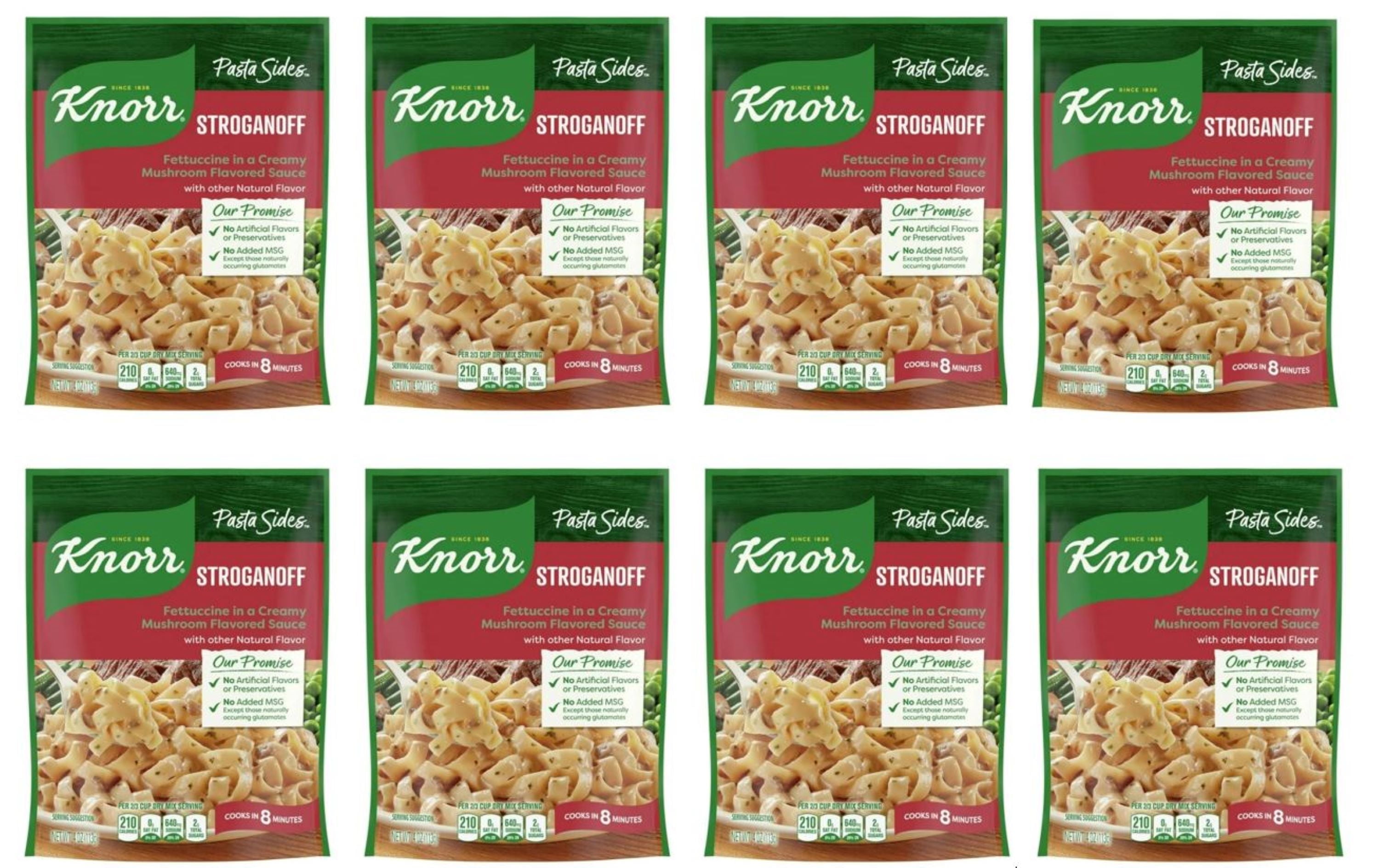 Knorr No Artificial Flavors Stroganoff Fettuccine Pasta Sides, 7 Minute ...