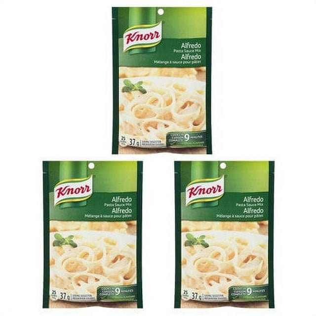 Knorr Pasta Sauce Mix, Alfredo, 37g/1.3 oz, (3 Pack) {Imported from Canada} - Walmart.com