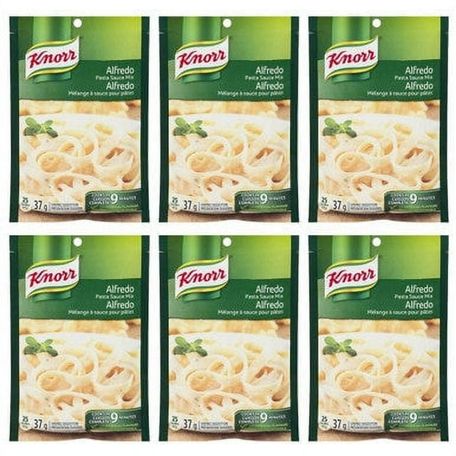 Knorr Pasta Sauce Mix, Alfredo, 37g/1.3 oz, (6 Pack) {Imported from Canada} - Walmart.com