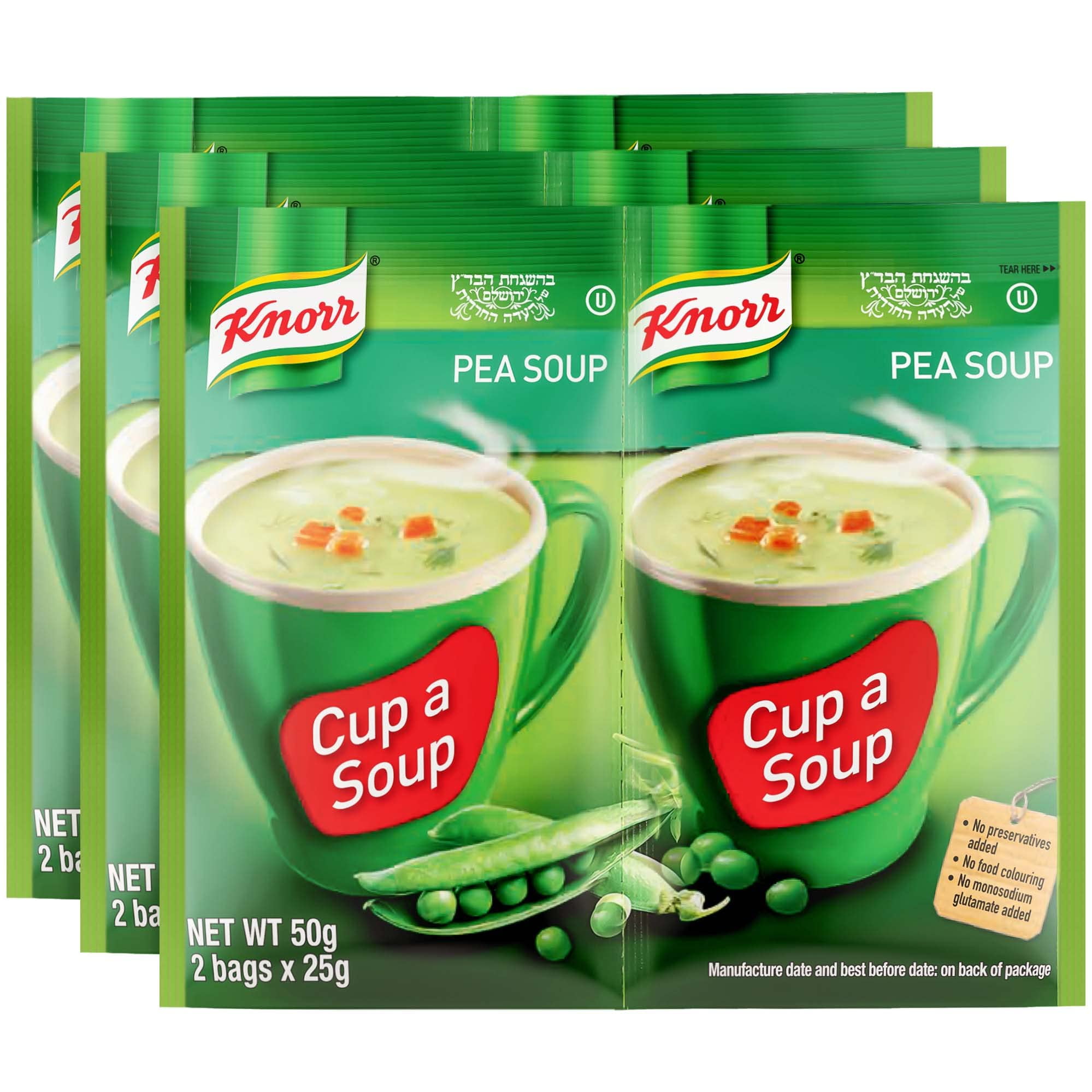 Knorr Pea Soup Mix 1.52oz (3x2 Packs for 6 Pouches Total)| Delicious ...