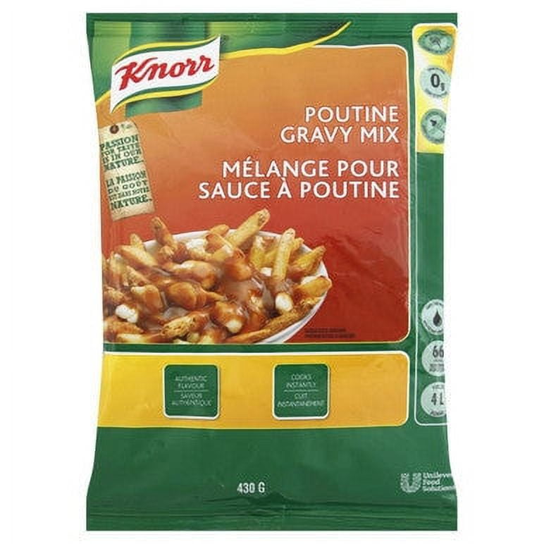 Knorr Poutine Gravy Mix Powder, 430g Bag, 66 Servings, 4 Litres ...