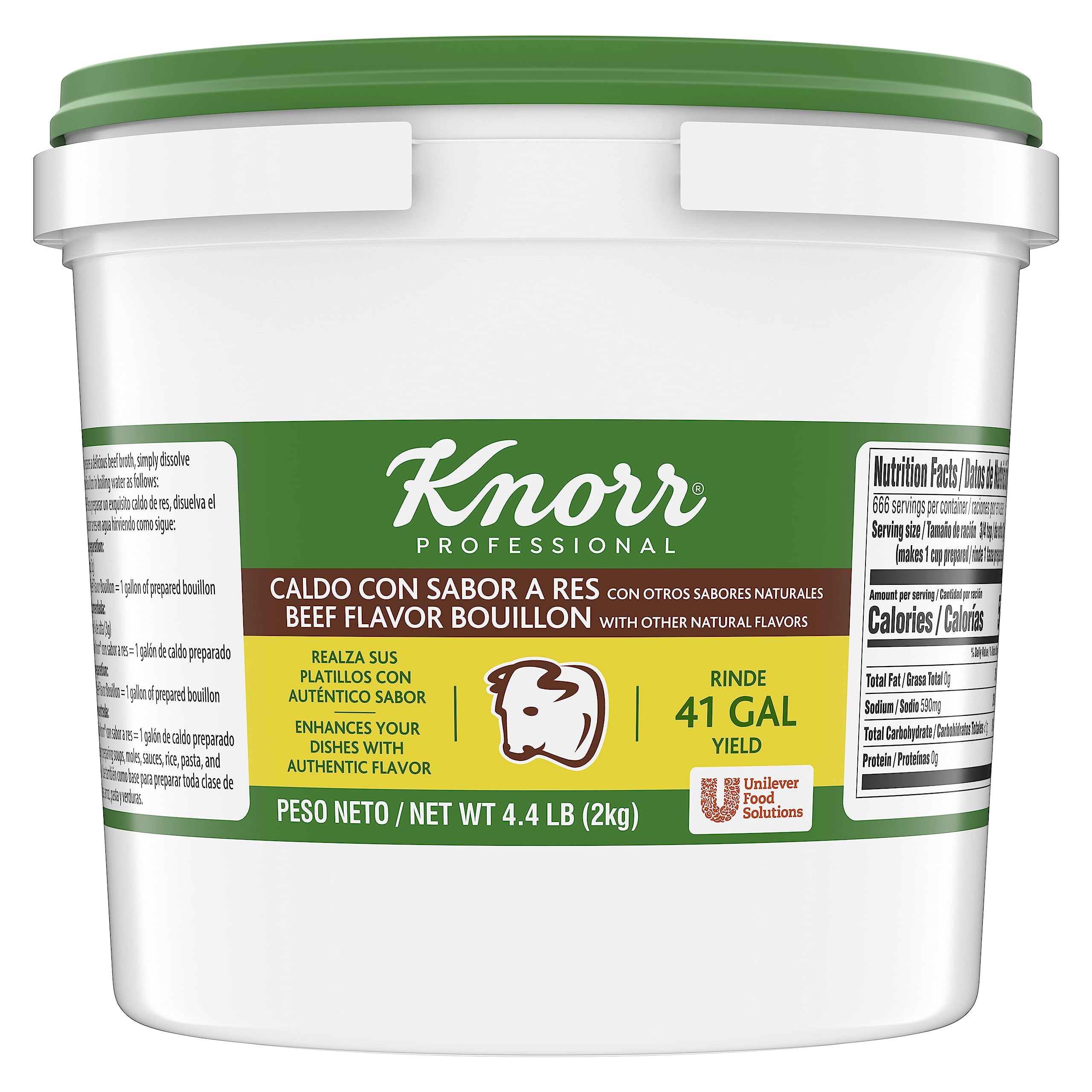 Knorr Professional Caldo de Res, Beef Bouillon with Beef Flavor ...
