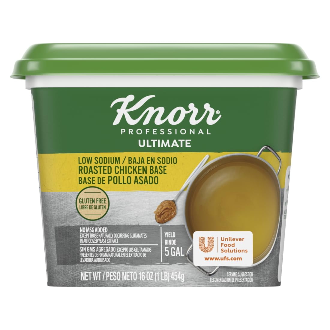 Knorr Professional Ultimate Low AKF18 Sodium Chicken Paste Base Gluten ...