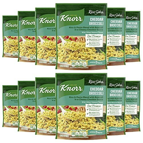 Knorr Rice Sides Cheddar Broccoli Flavor Rice, 5.7 oz - Case of 12 - Walmart.com