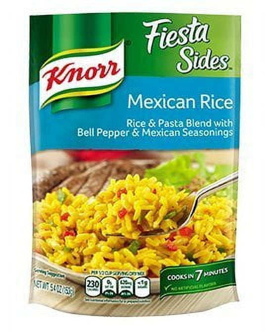Knorr, Rice Sides, Flavor, 5.4Oz Pouch (Pack Of 6) (Choose Flavors Below) (Fiesta Sides Mexican ...