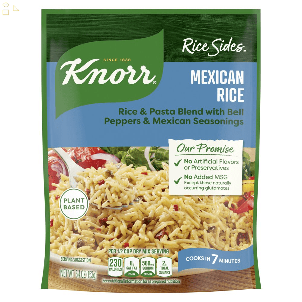 Knorr Mexican Rice Sides, Cooks in 7 Minutes, No Artificial Flavors, No ...