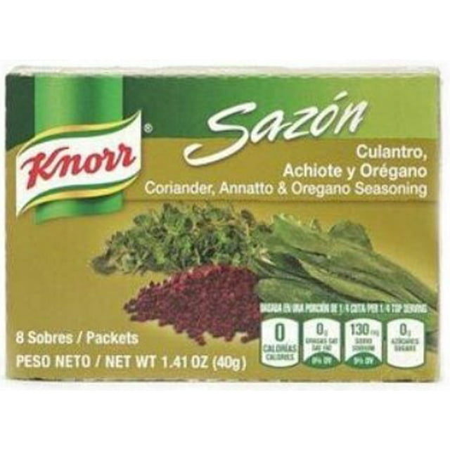 Knorr Sazon Dry Cilantro, Achiote & Oregano (kolorado y oregano)36-8ct ...