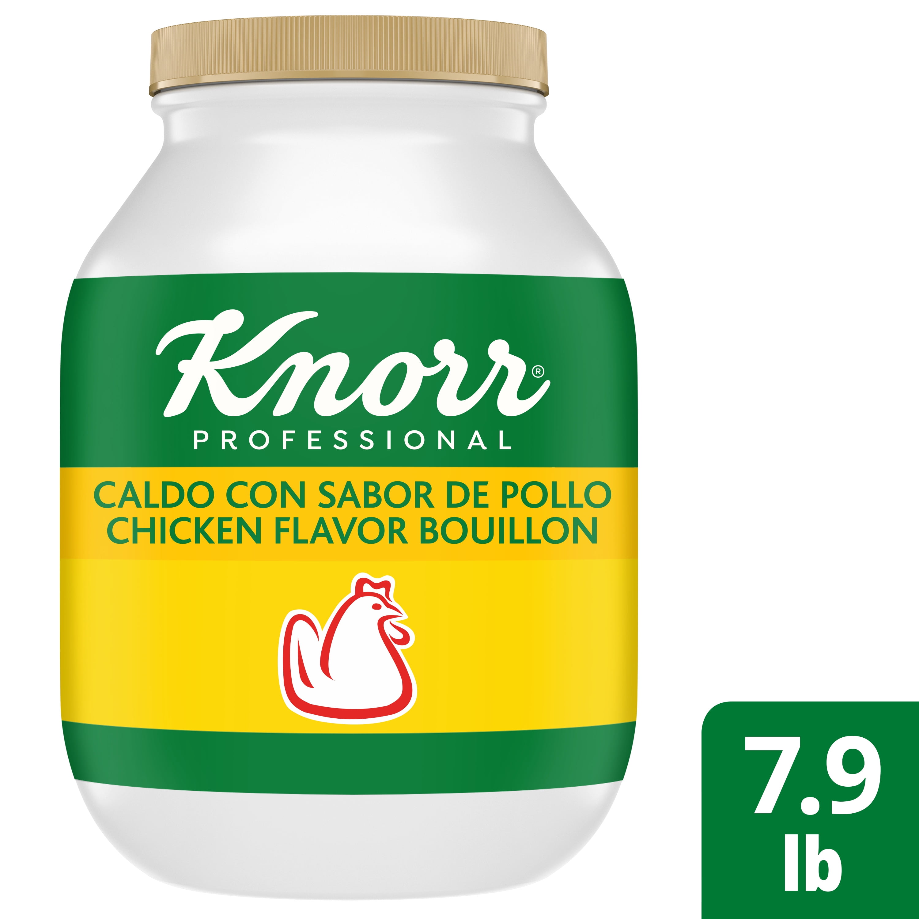 Knorr Chicken Bouillon Concentrate Seasoning Base, Shelf Stable, 7.9 lb ...