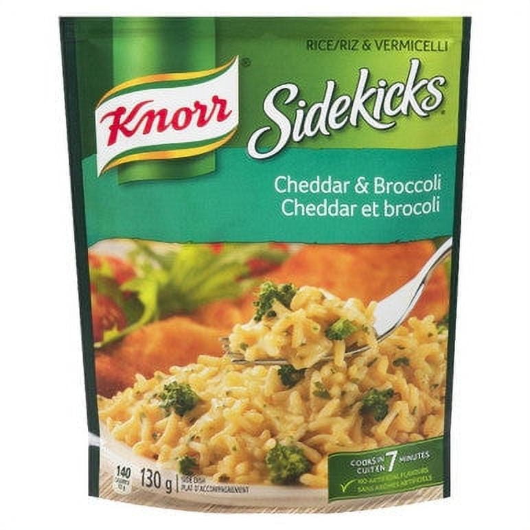 Knorr Sidekicks Cheddar Broccoli Rice Vermicelli Side Dish, 8ct/130g Imported from Canada ...
