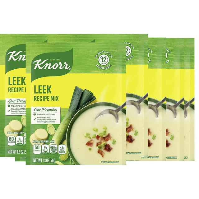 Knorr Leek Soup And Recipe Mix No Artificial Flavors Dry Packaged 18 Oz 6 Pack