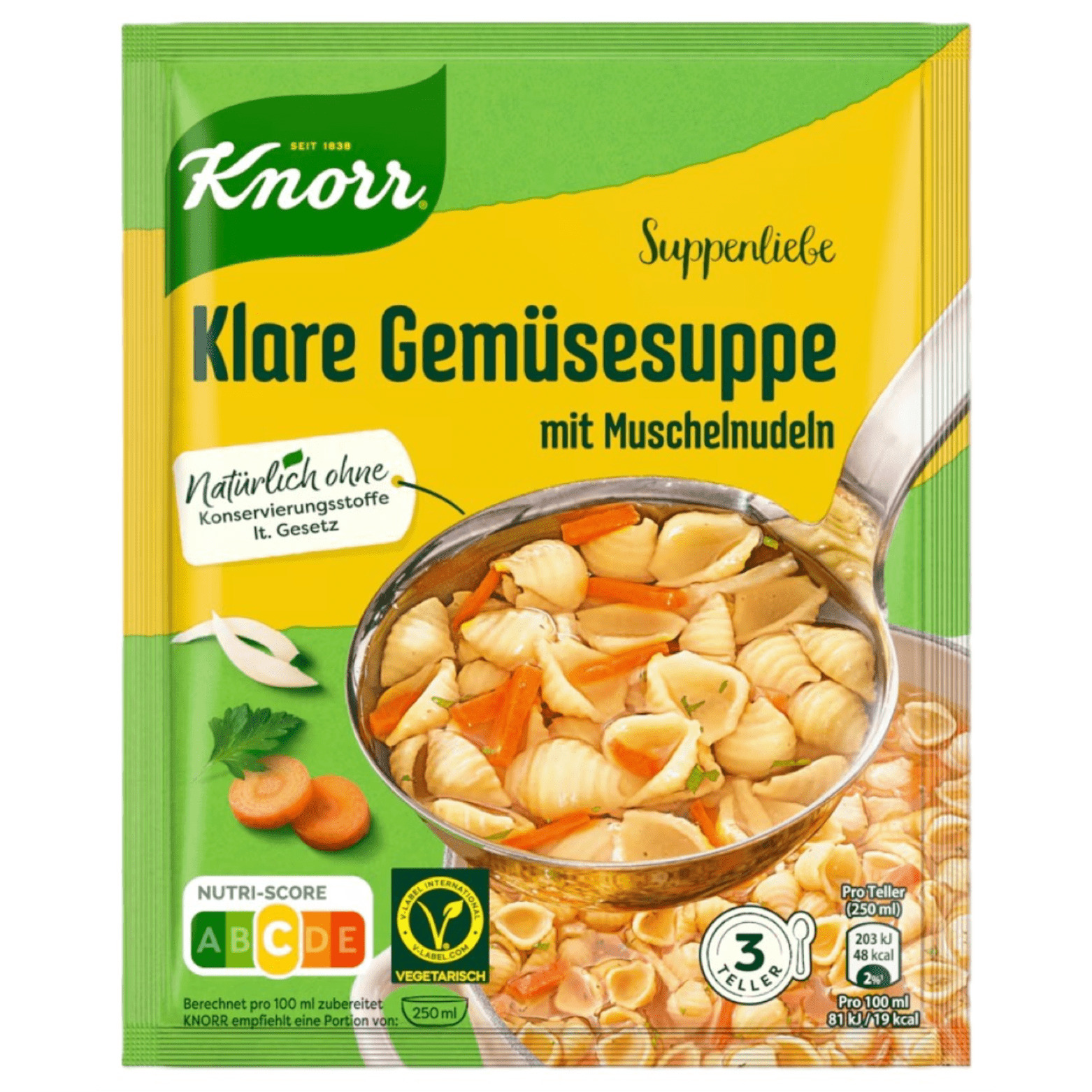 Knorr Suppenliebe Vegetable Soup w/ Seashell Noodles - Walmart.com
