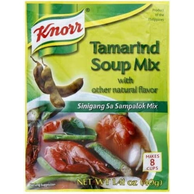 Knorr Tamarind Soup Mix Packet, Sinigang sa Sampalok, 1.41oz (40g), Pack of 12 - Walmart.com