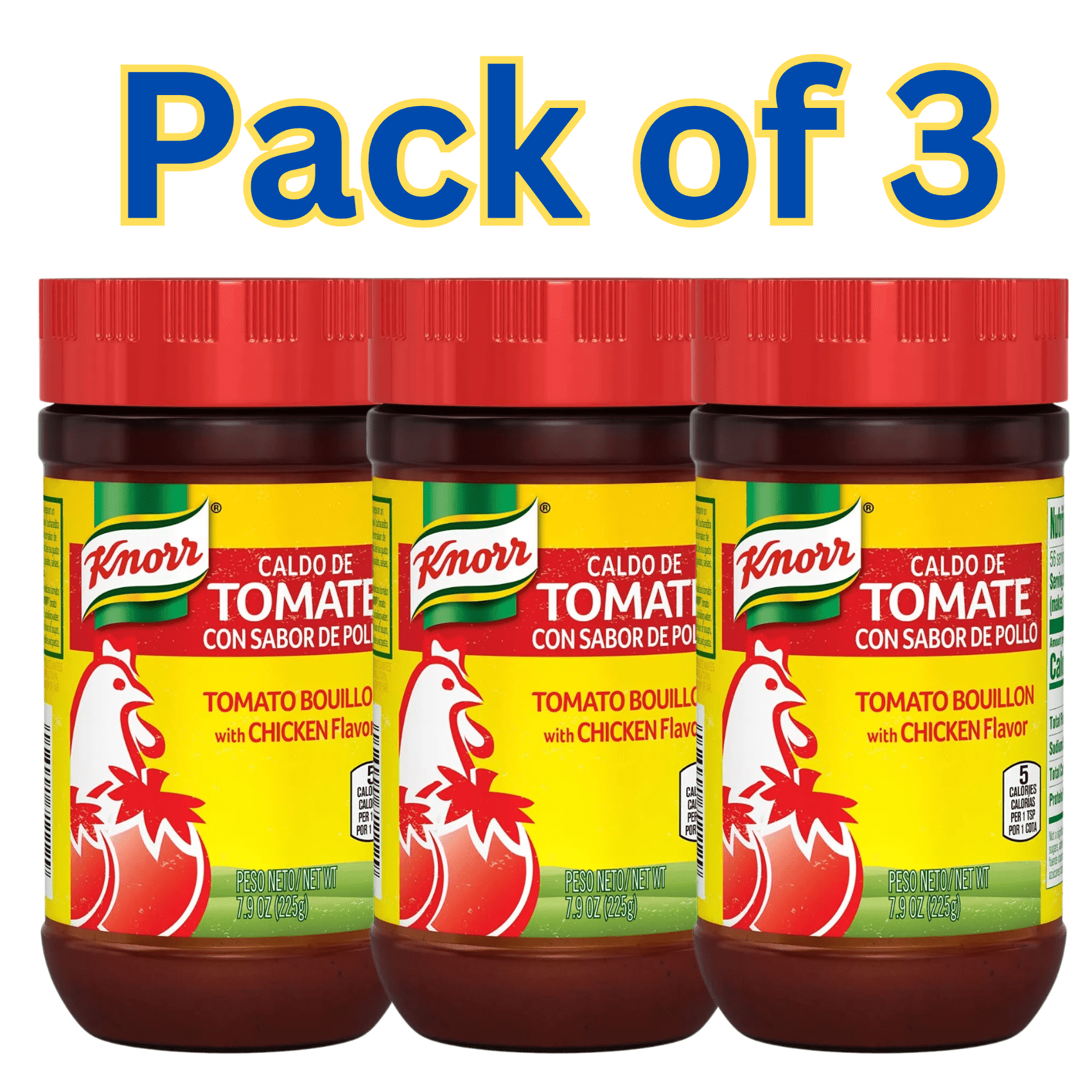 Knorr Tomato Bouillon with Chicken Flavor - 7.9 oz (Pack of 3 ...
