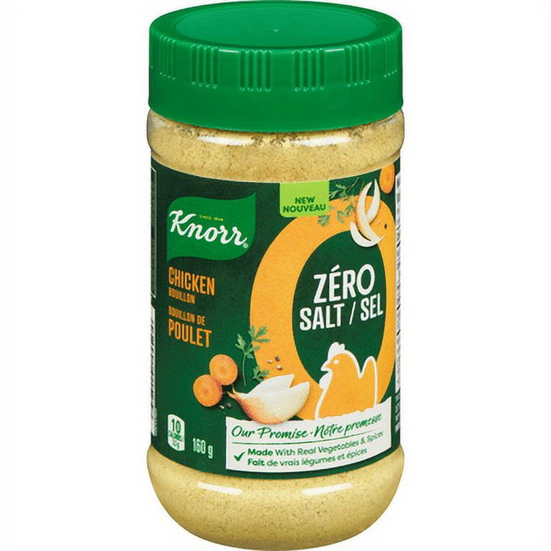 Unilever Knorr Zero Salt Chicken Bouillon Powder, 160g, Sodium-Free ...