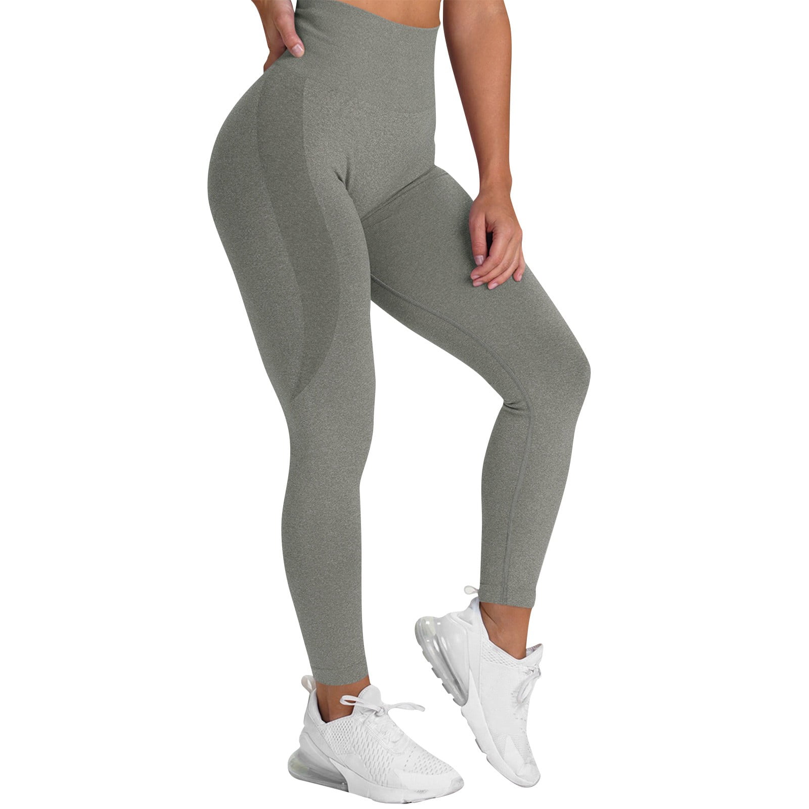 Knosfe Scrunch Leggings for Women Seamless Fitness High Waisted ...