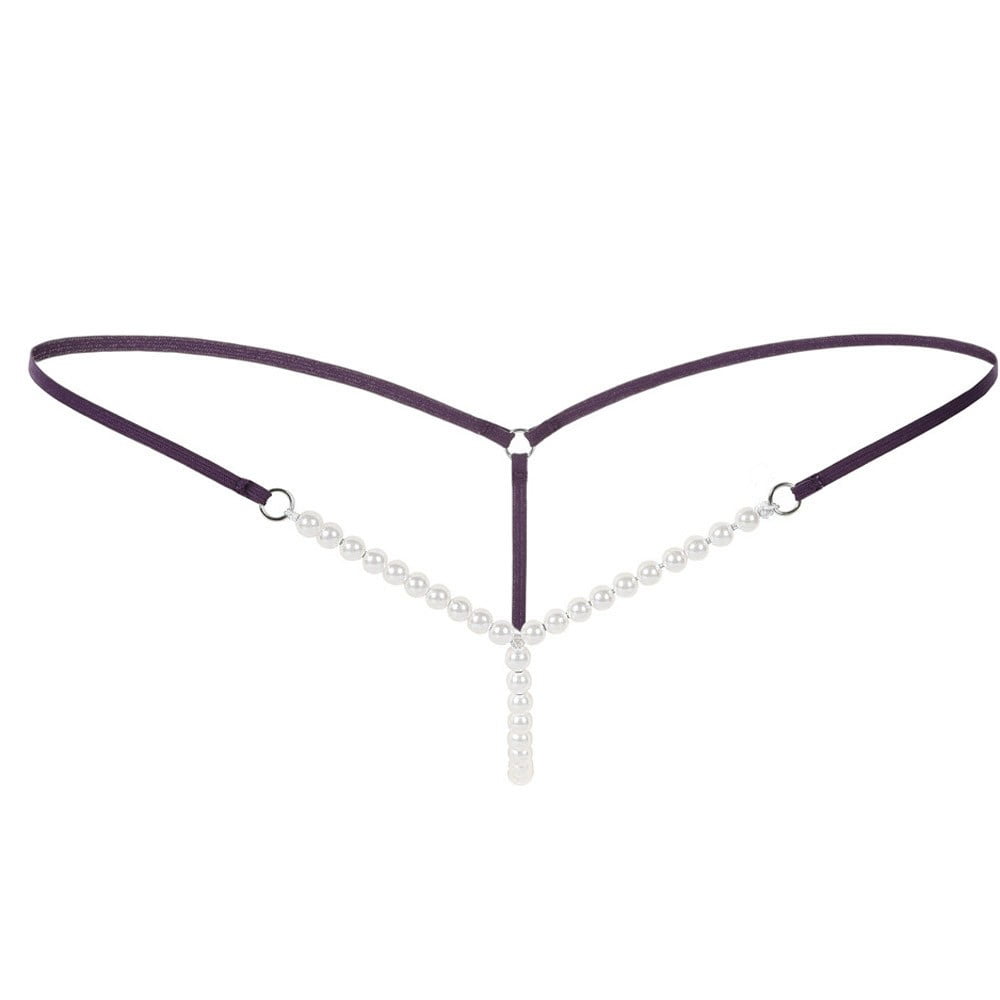 Knosfe Seamless Thong String Low Rise T Back Sexy No Show Ladies
