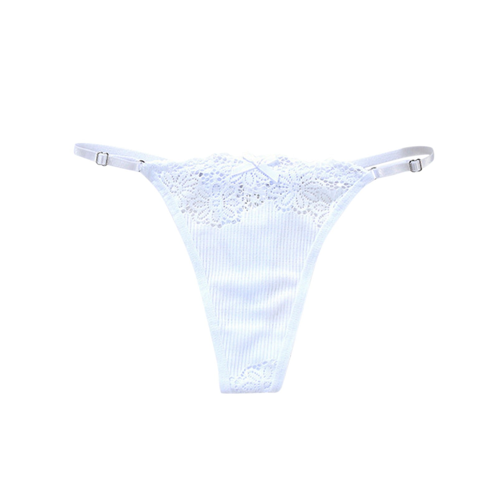 Knosfe Sexy Thongs String Soft Low Waisted Lace Underwear For A Woman