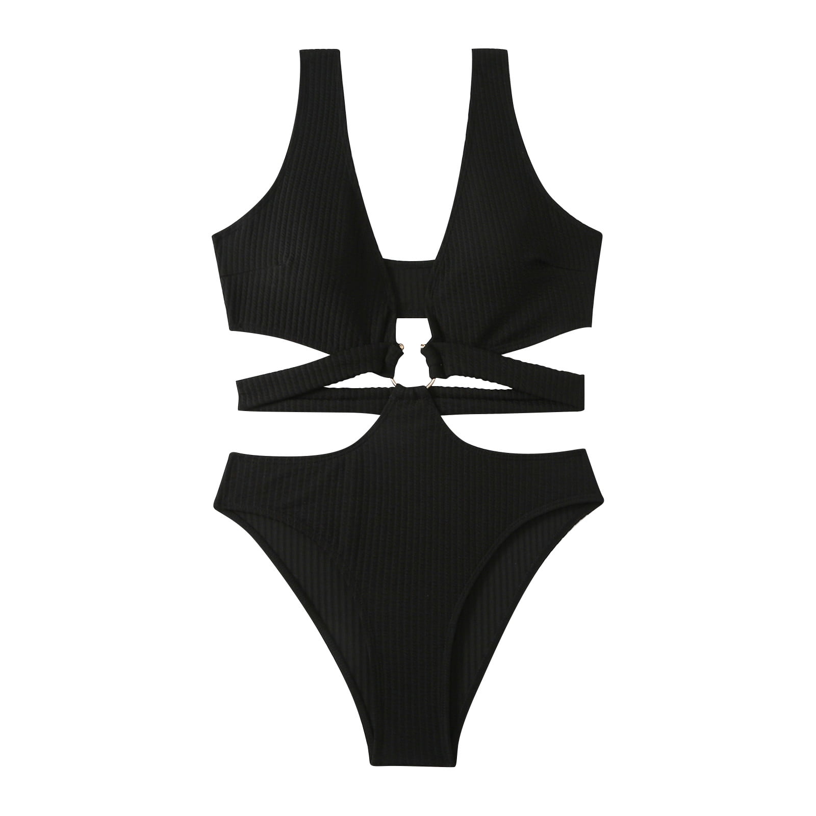 Knosfe Women One Piece Swimsuit Summer Tummy Control Swimwear Beach