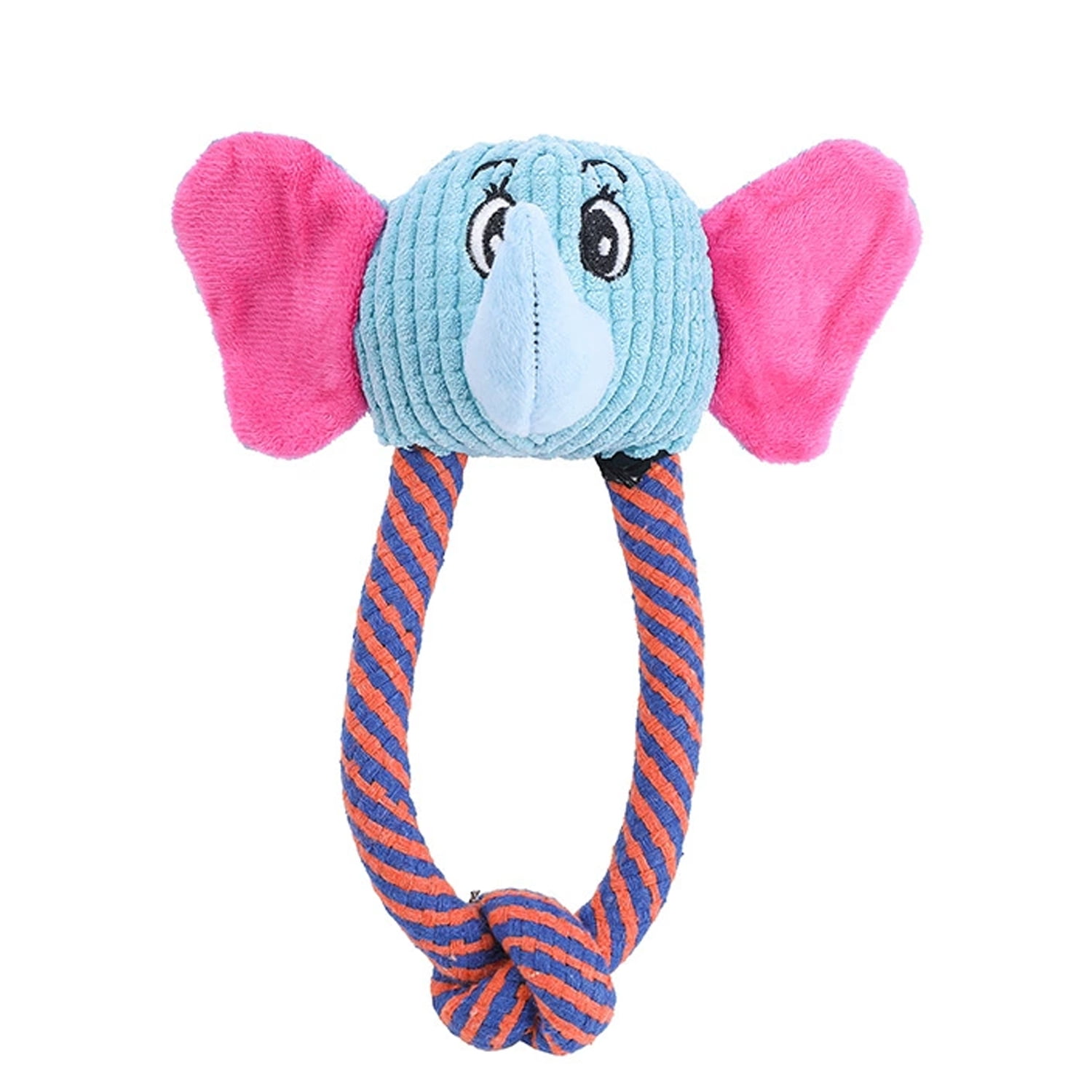 Knot Rope & Plush Toy, 1-Piece Elephant Dog Toy, Blue - Walmart.com