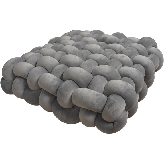 Knot Square Decorative Pillow Cushion Stylish Velvet Knotted Throw ...