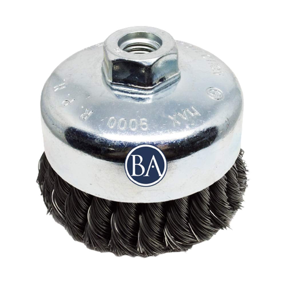 Knot Wire Cup for Narrow Holes Derusting Paint Removal Deburring ...