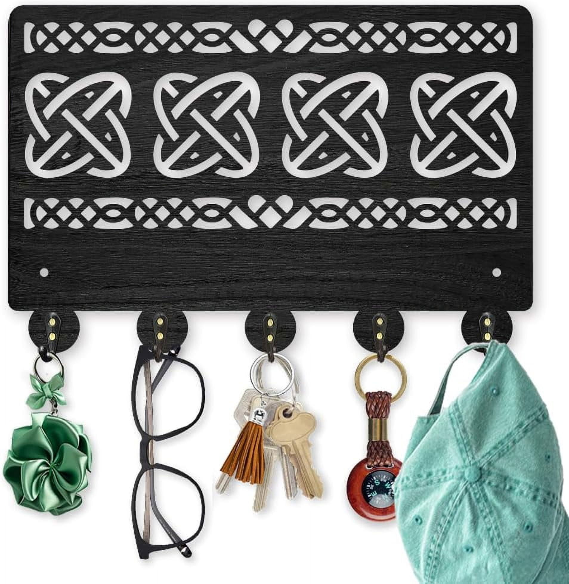 Knot Wooden Key Holder for Wall Knot Border Key Hook Rack Organizer 11. ...