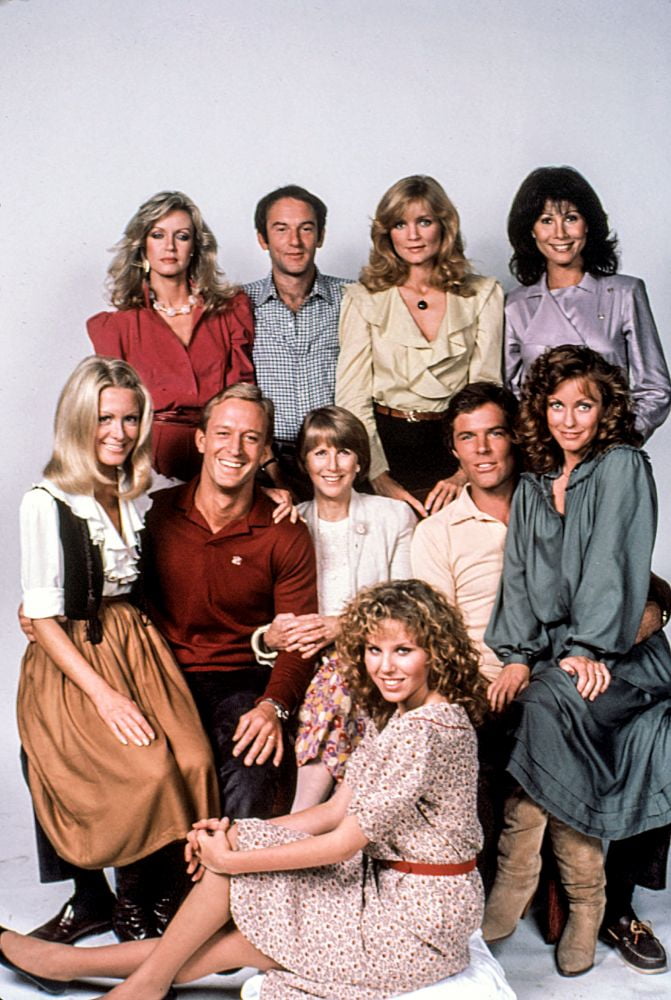 Knots Landing, (Top Row): Donna Mills, John Pleshette, Lisa Hartman ...