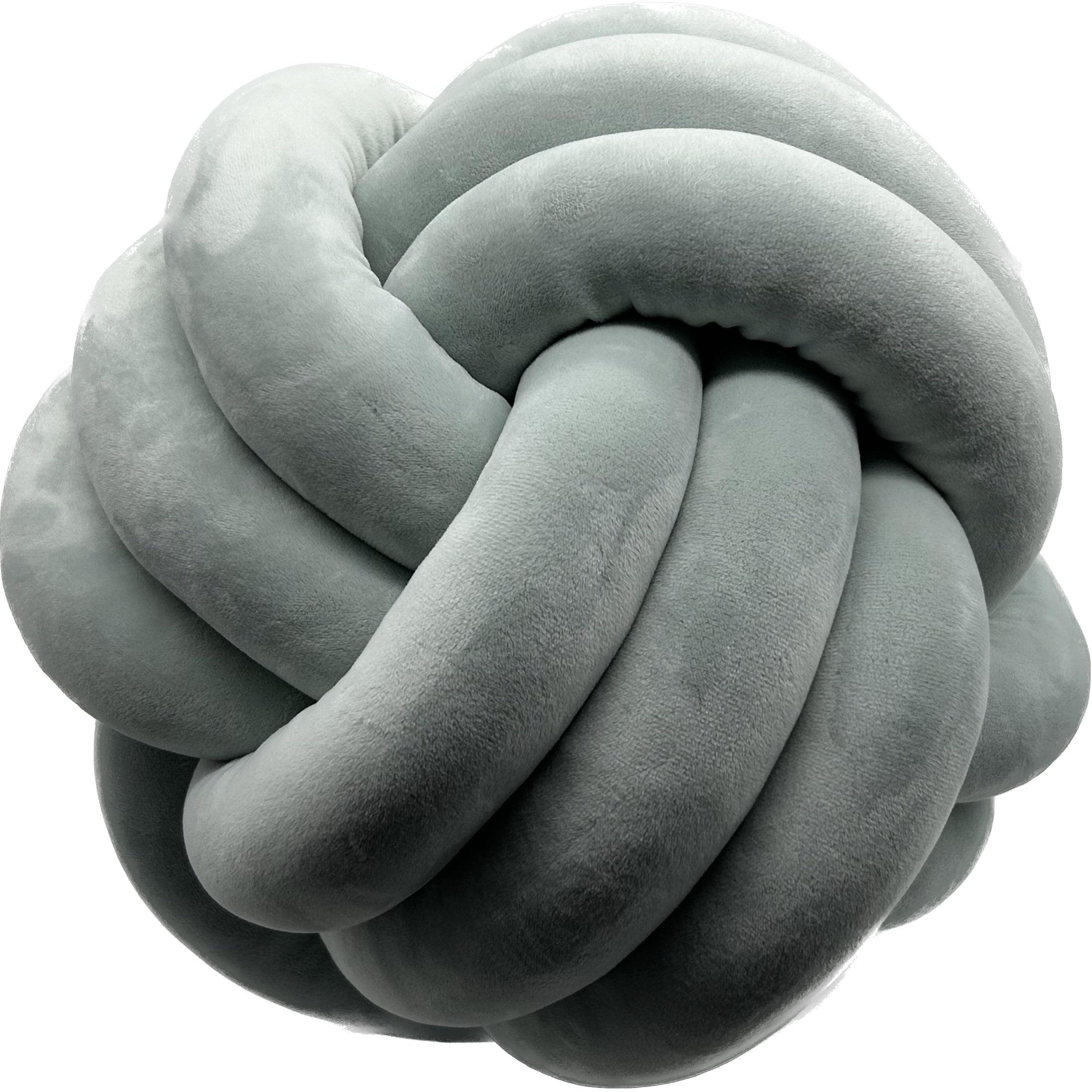 LCM Home Fashions Soft Home Decorative Plush Knott Pillow Ball Pillow ...