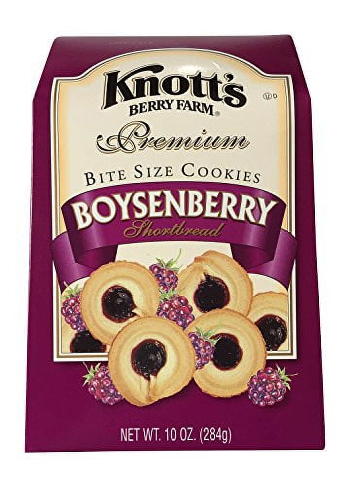 Knott's Berry Farm Premium Boysenberry Shortbread Bite Size Cookies, 10 ...