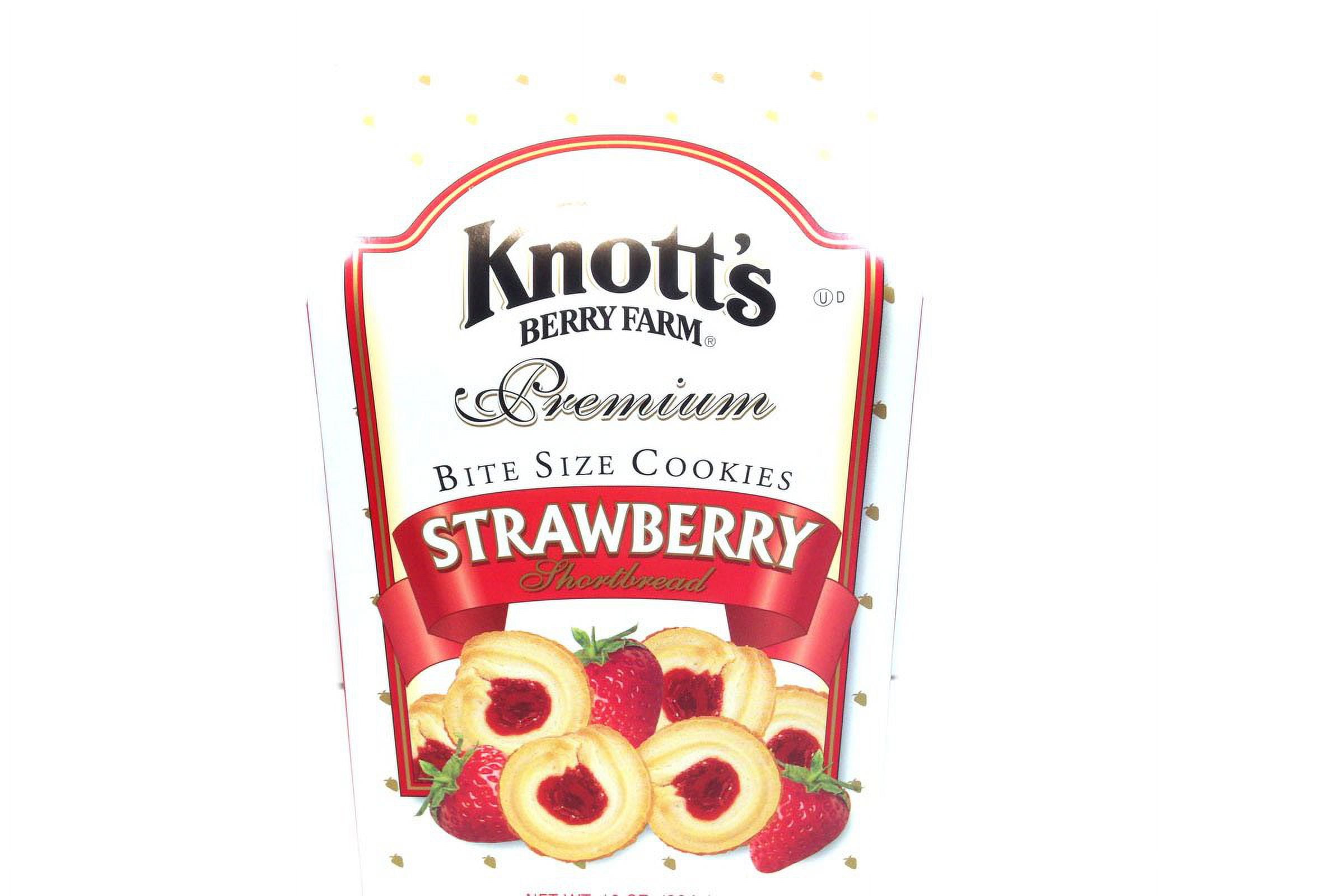 Knott's Berry Farm Premium Bite Sized Strawberry Shortbread Cookies Ten ...