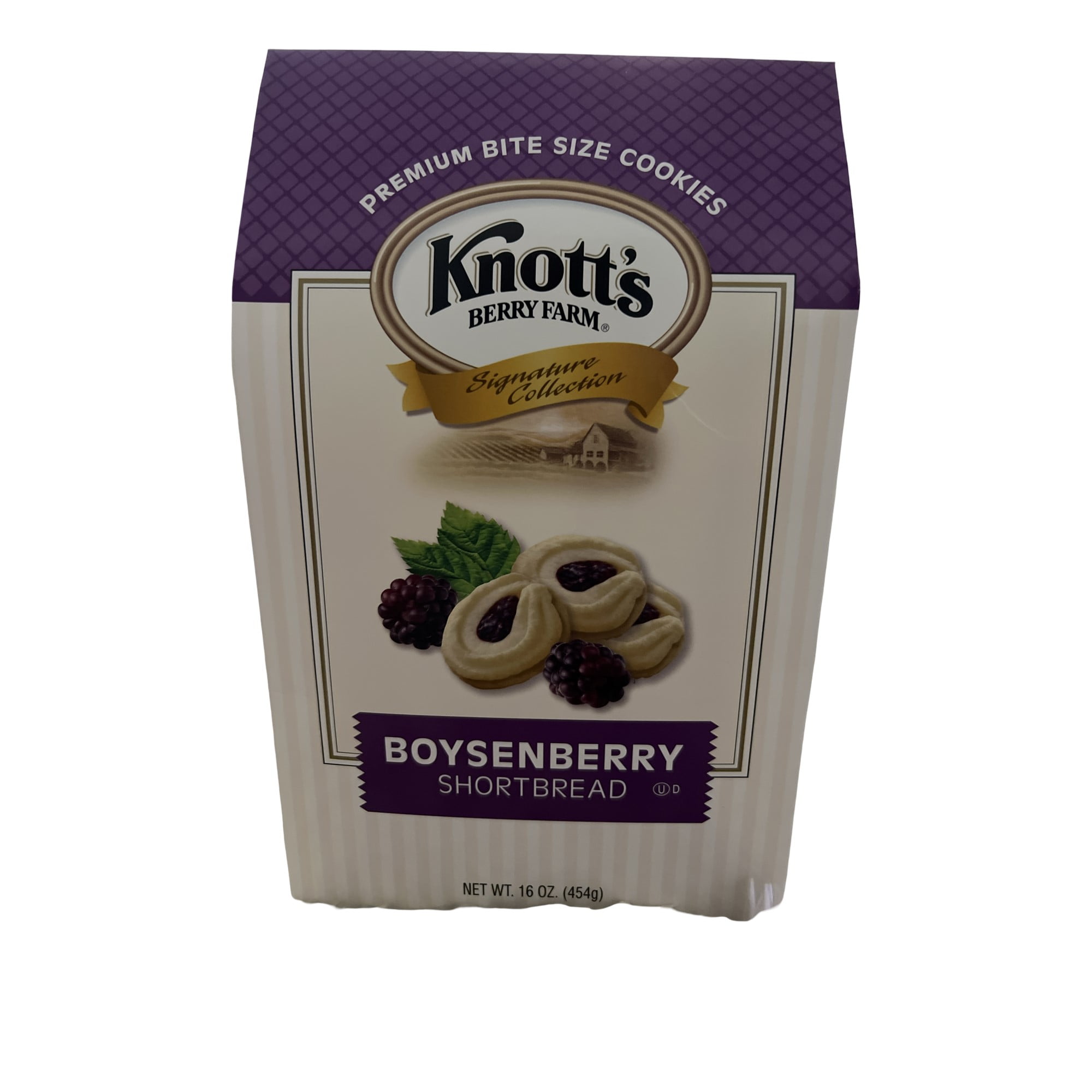 Knott’s Berry Farm Shortbread Cookies, Boysenberry – 16 oz Bag ...