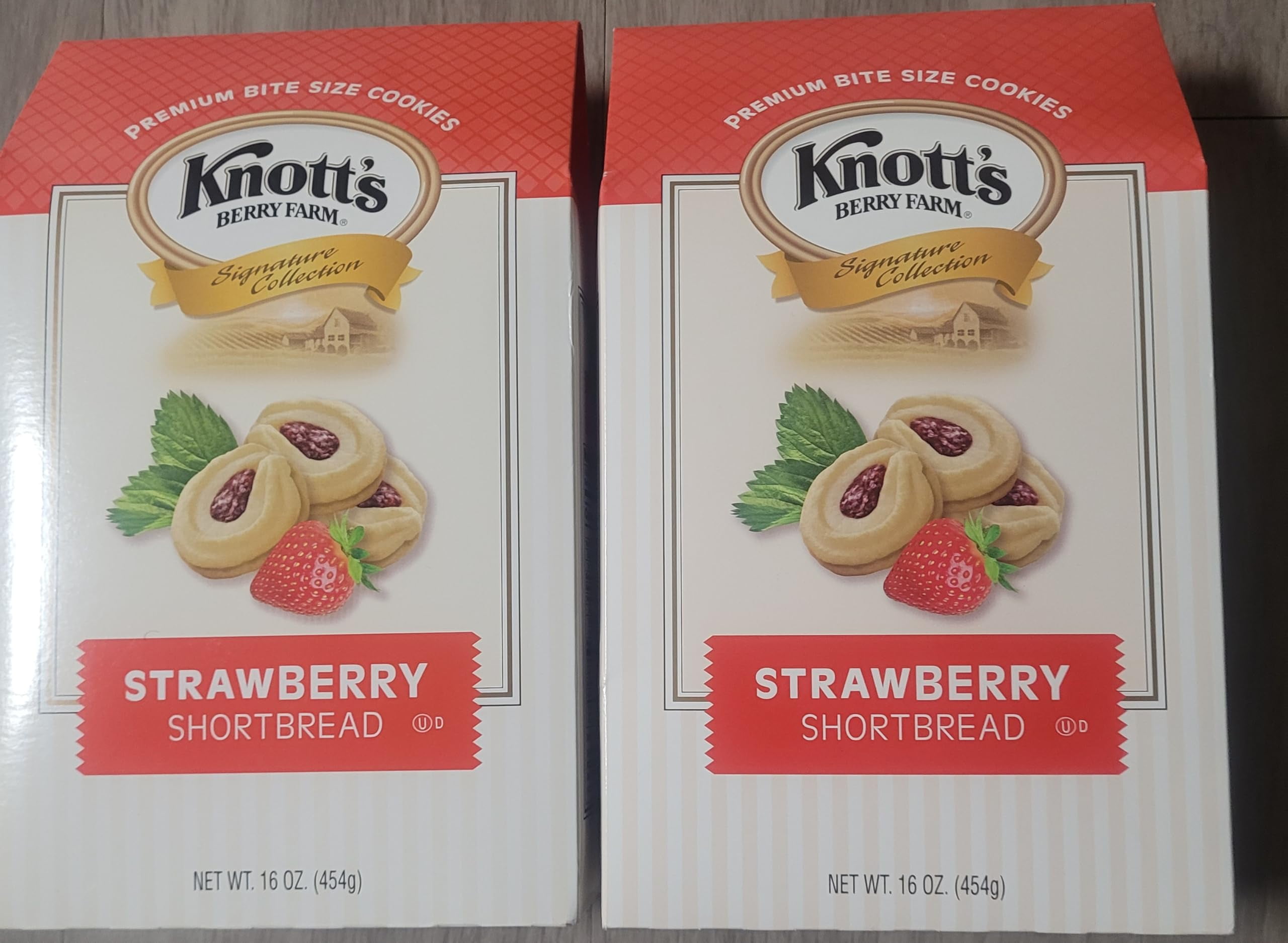 Knott's Berry Farm Strawberry Shortbread Cookies – 2-Pack (16 oz Each ...