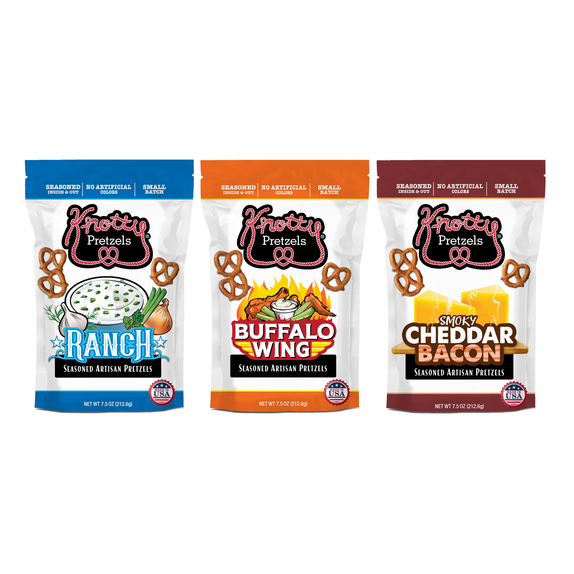 Knotty Pretzels – “The Official Pretzel of Beer” 7.5 Ounce Pretzel in ...