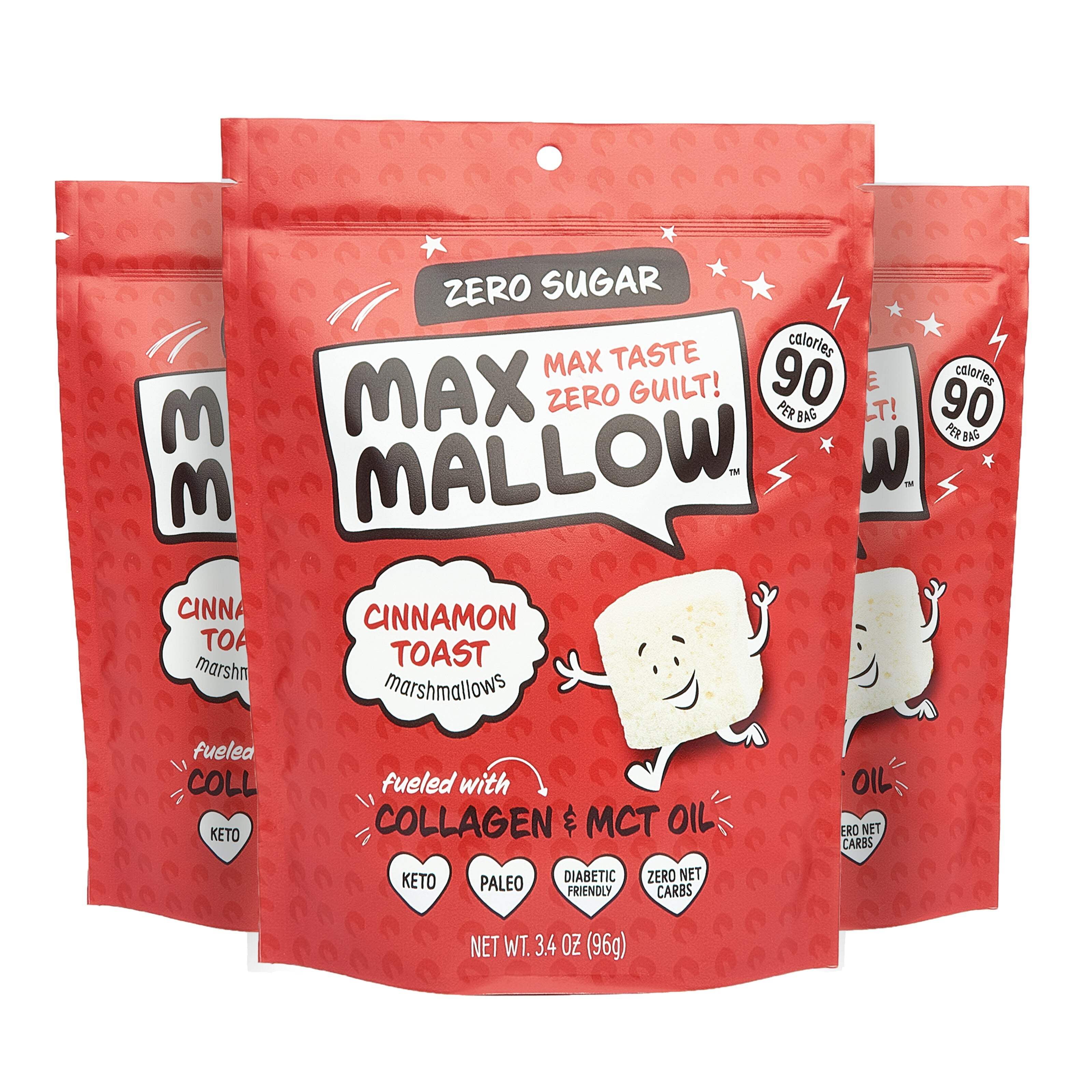 Know Brainer Cinnamon Toast Max Mallow - Gluten Free, Soy Free & Zero Sugar Marshmallow 3 pack ...